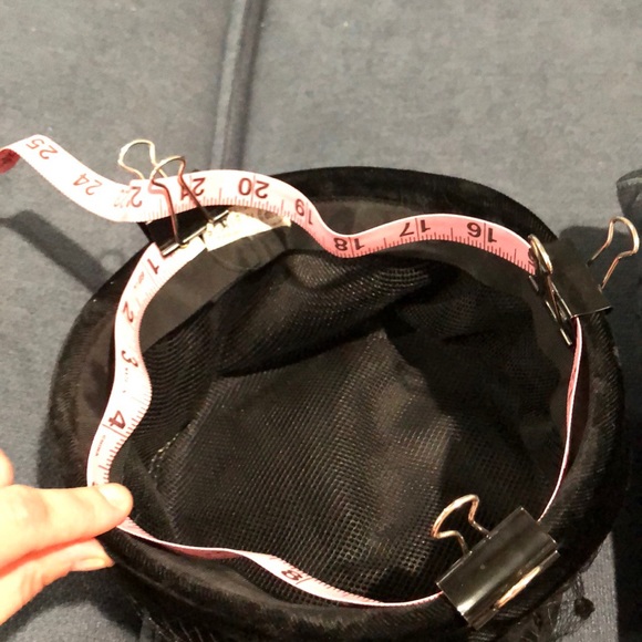 unknown | Accessories | Black Satin And Dotted Netting Fancy Hat | Poshmark